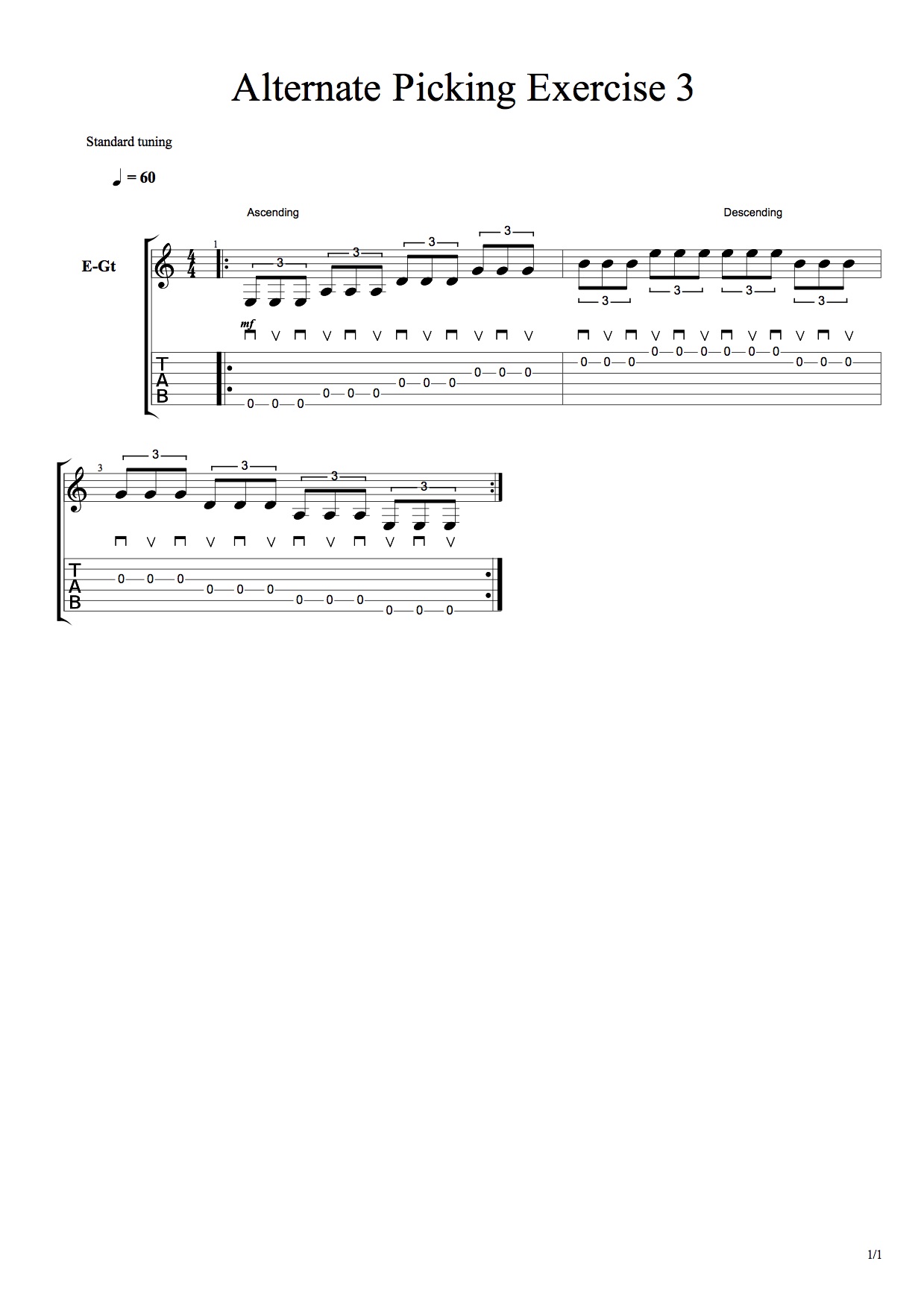 45. Alternate Picking Exercise 3 | Guitar Excellence