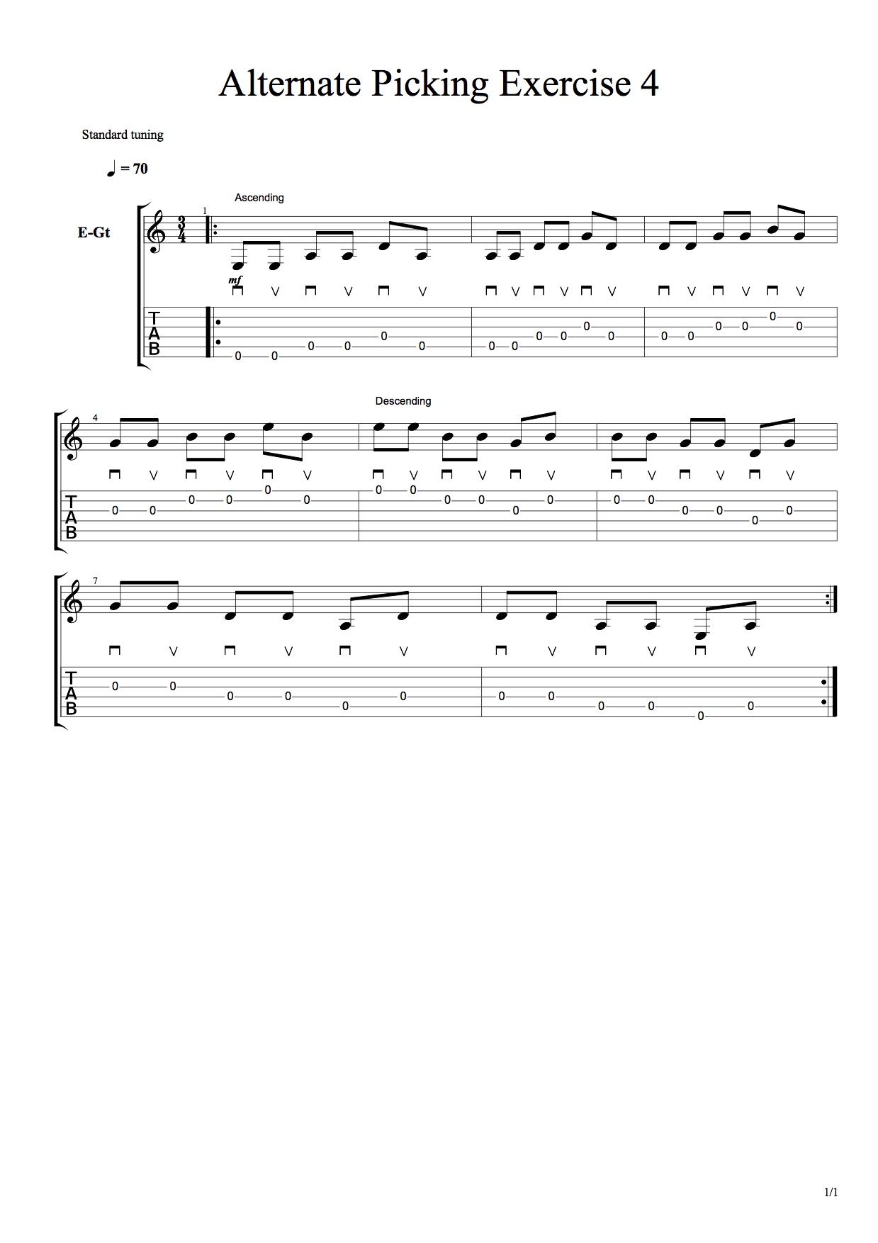 46. Alternate Picking Exercise 4 | Guitar Excellence