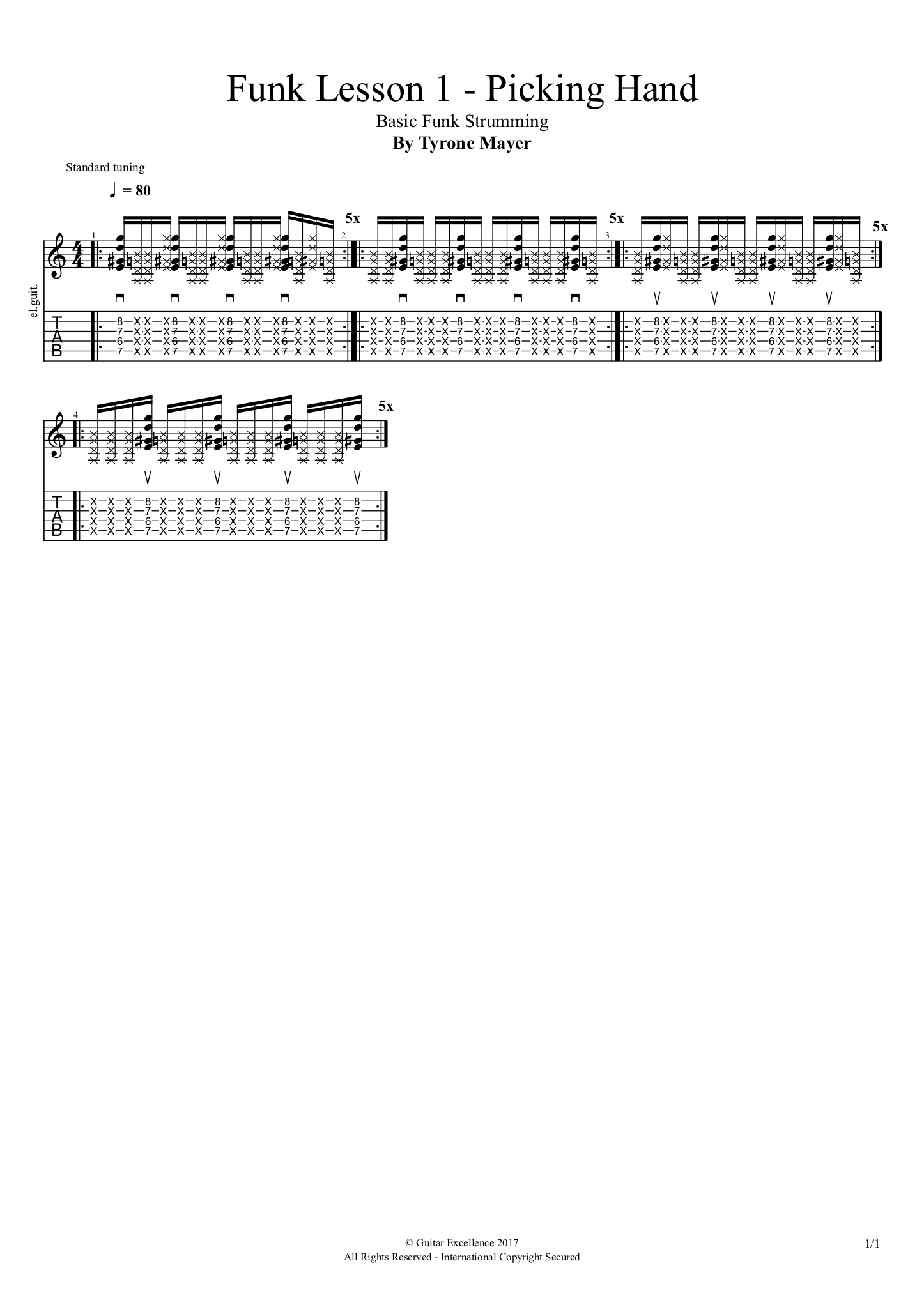 11. Funk'd Up | Guitar Excellence